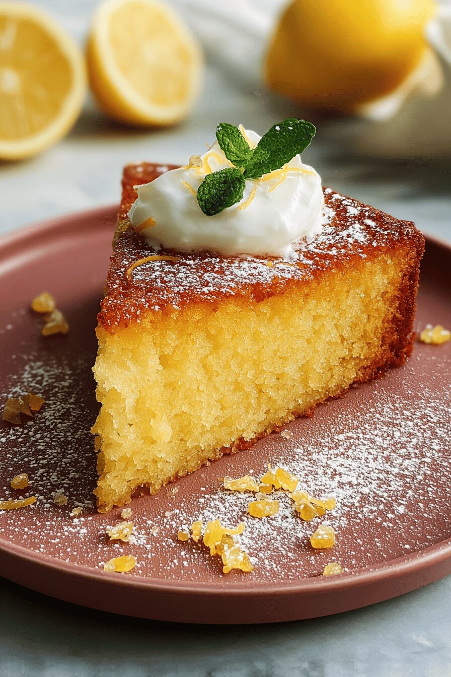 Lemon Olive Oil Cake Recipe With Moist Texture And Zesty Flavor