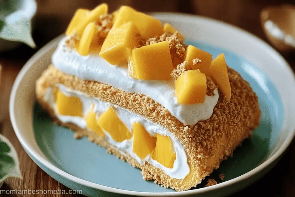 Mango Graham Roll Recipe Filipino Mango Float Dessert