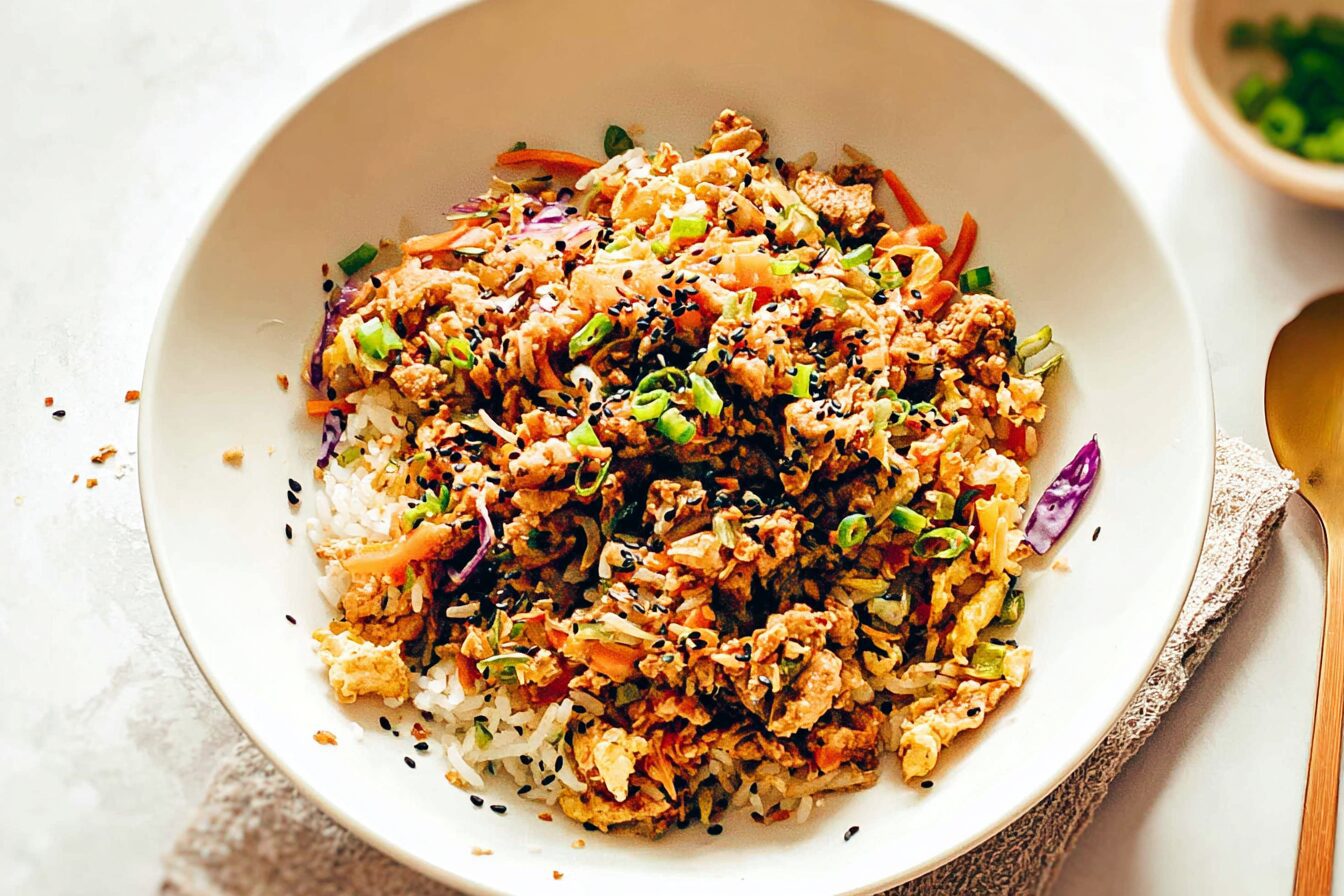 Egg Roll Bowls Recipe With Savory Meat And Crisp Veggies