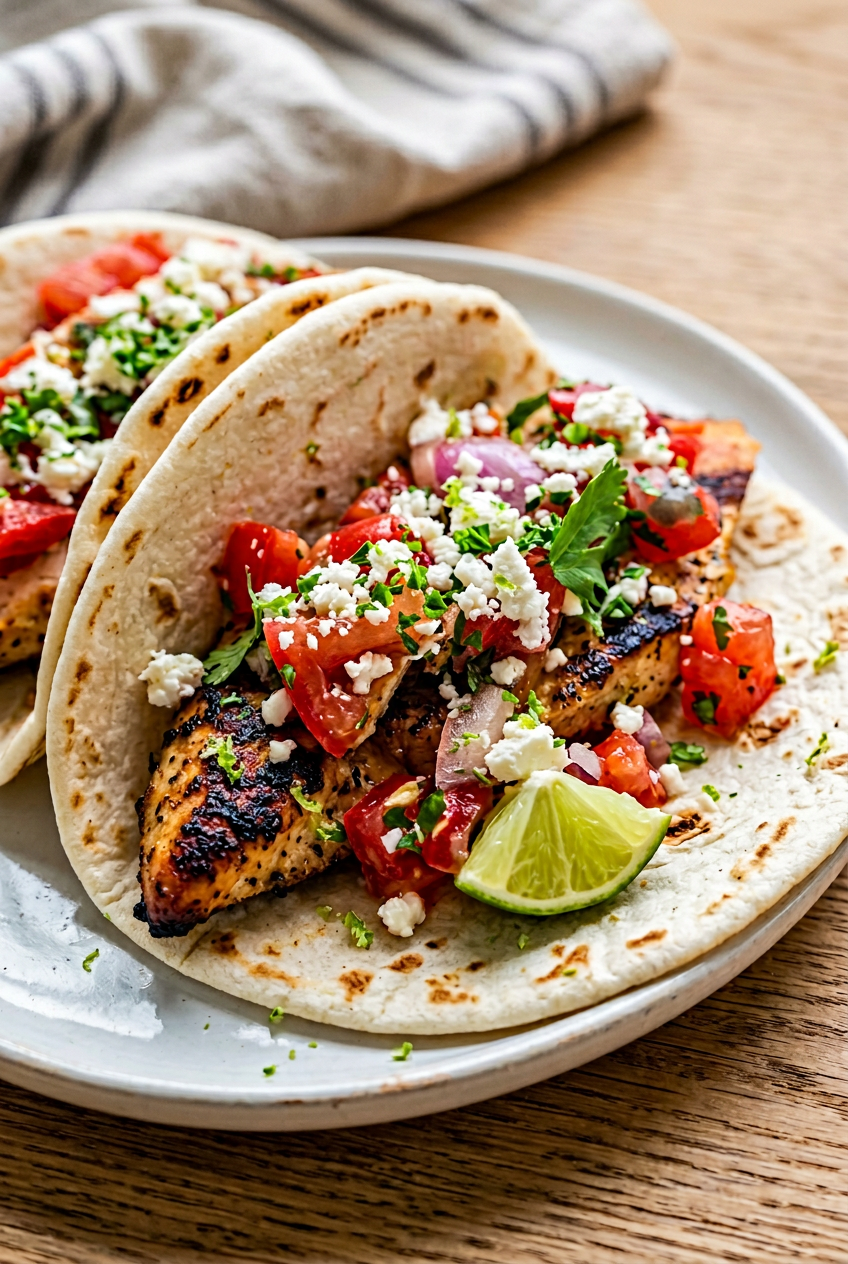 Delicious Cilantro Lime Grilled Chicken Tacos Recipe